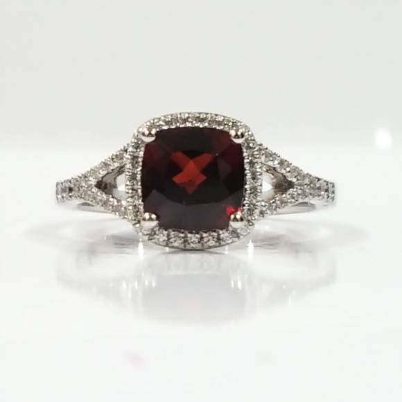 Jewelry | Natural Red Garnet Sterling Silver Ring | Poshmark